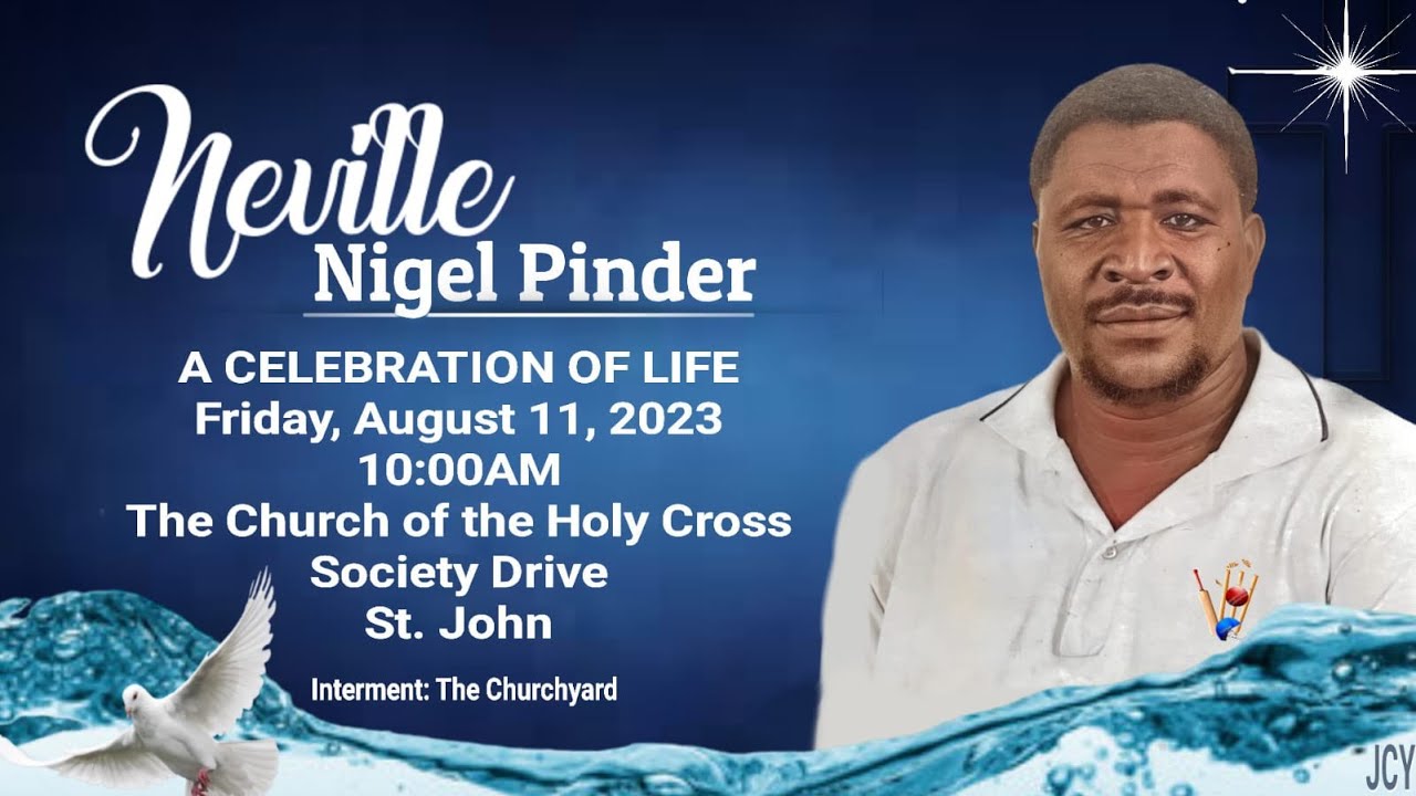 A Memorial Service for the Life of Neville Pinder - YouTube
