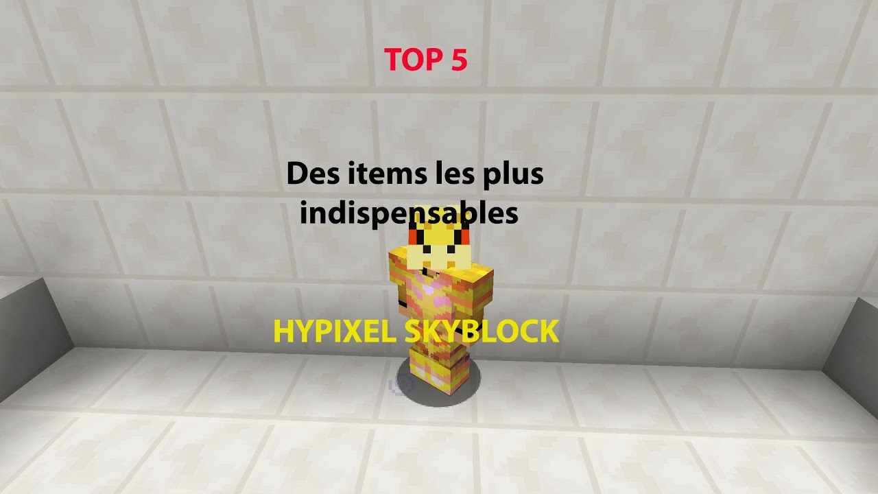 TOP 5 DES ITEMS INDISPENSABLES DANS LE SKYBLOCK D'HYPIXEL : HYPIXEL ...