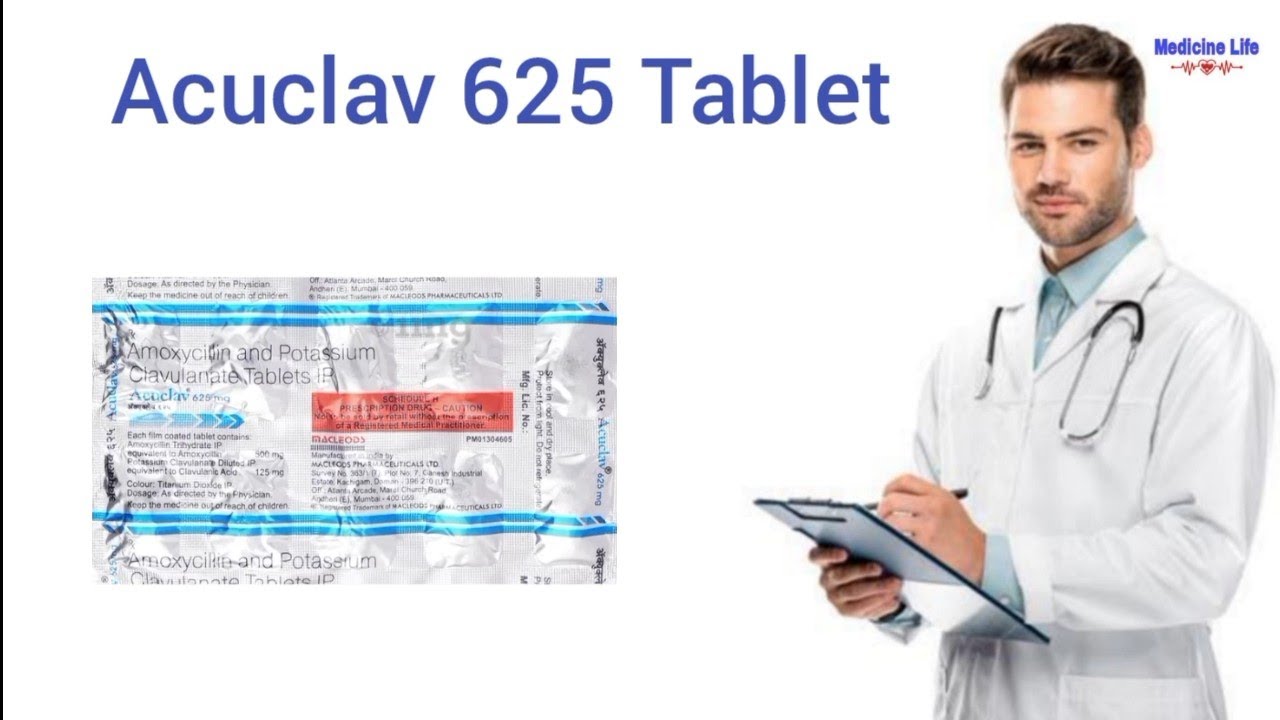 Acuclav 625 tablet uses in hindi - YouTube