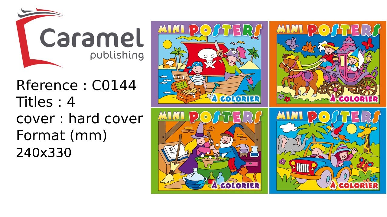Mini Coloring Posters (C0144) - Caramel Publishing - YouTube