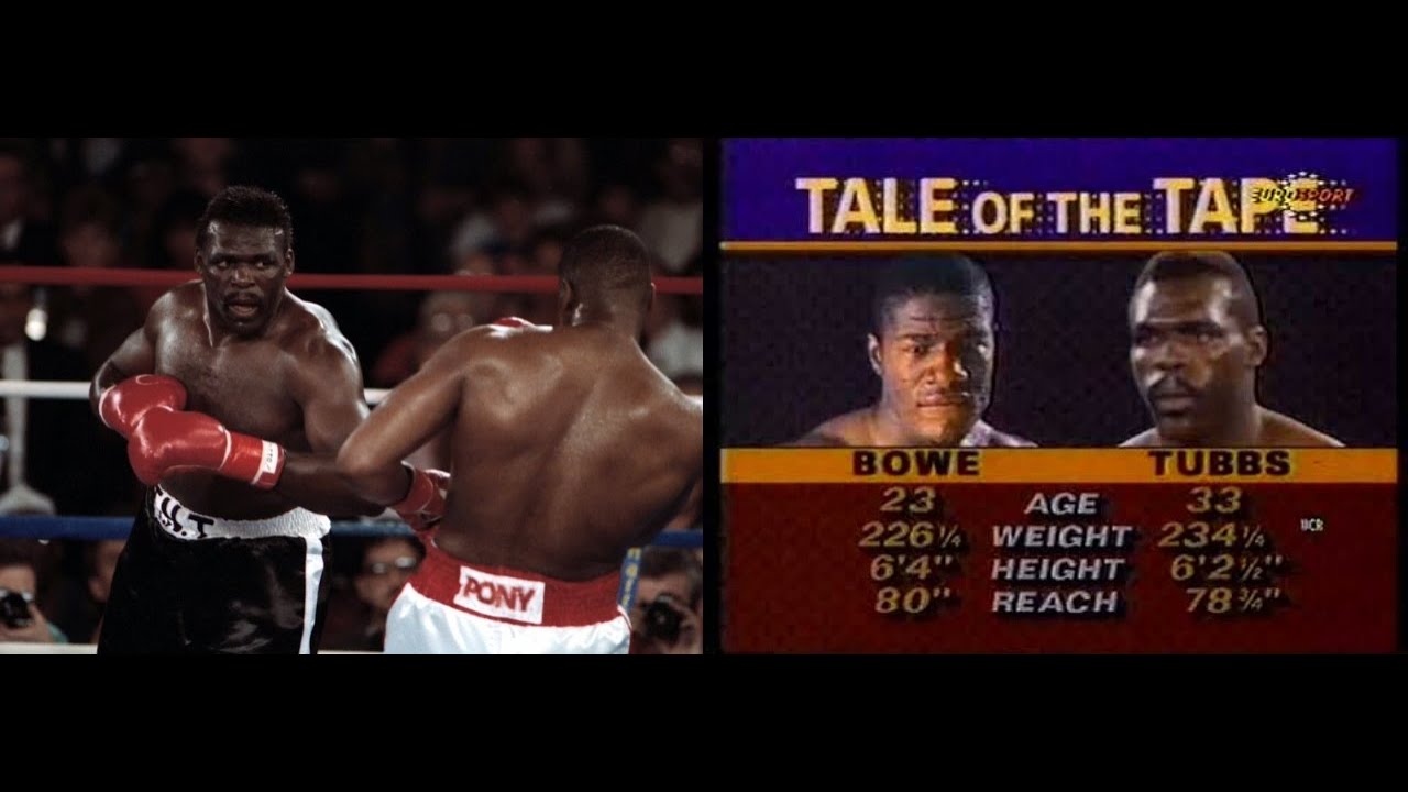 TONY TUBBS PUT ON A BOXING CLINIC VS RIDDICK BOWE AT 33-YEARS OLD ...