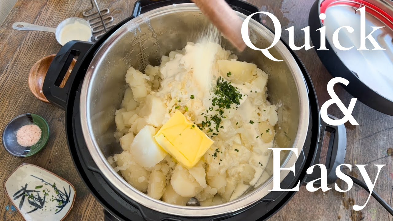 INSTANT POT MASHED POTATOES - so simple and SO delicious! - YouTube