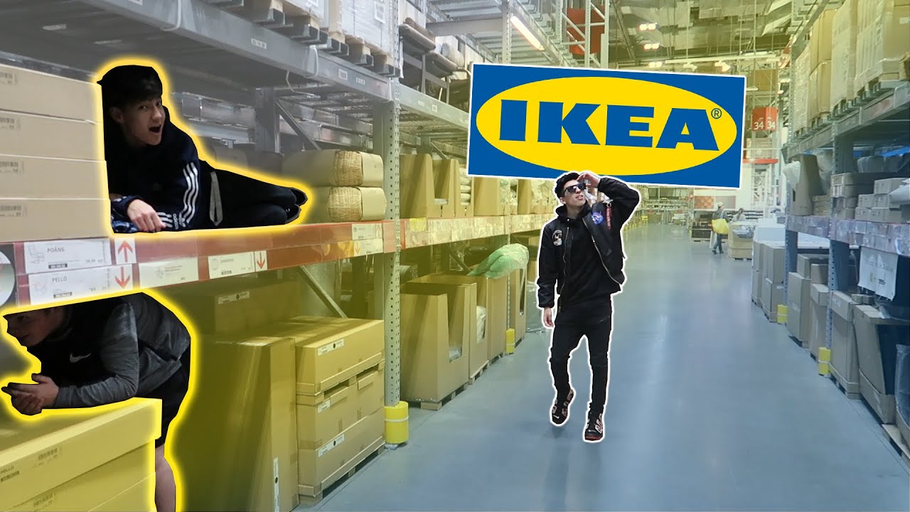 INSANE HIDE AND SEEK IN IKEA *kicked out - YouTube