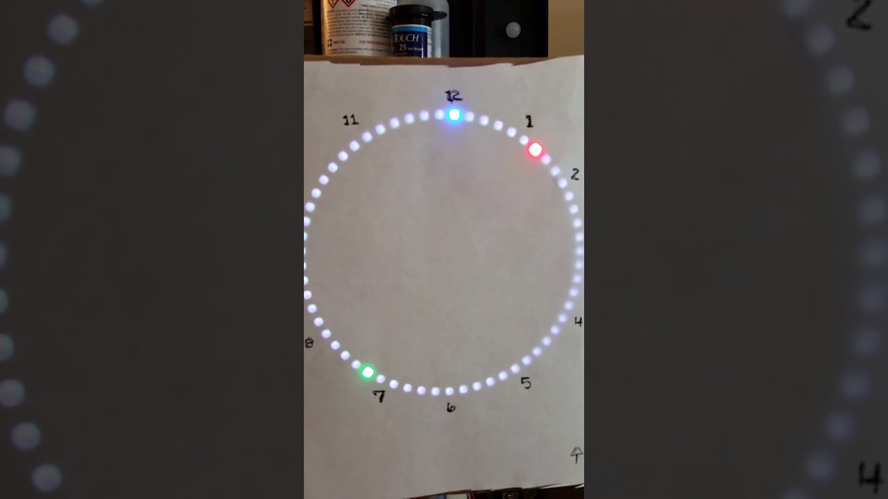 Mason's Neopixel Clock - YouTube
