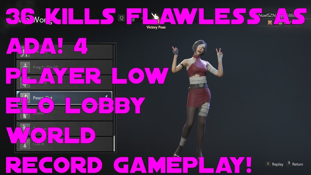 I DROPPED 36 KILLS FLAWLESS AS ADA! (WORLD RECORD) | Resident Evil Re ...