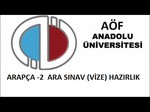 Arapça -2 Ara Sınava (Vize) Hazırlık