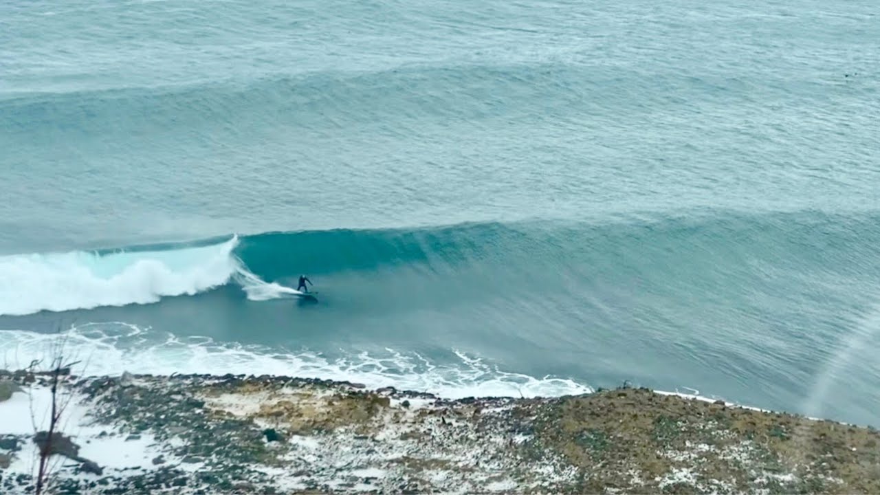 SURFING PERFECT LEFT FJORD, ICELAND - YouTube