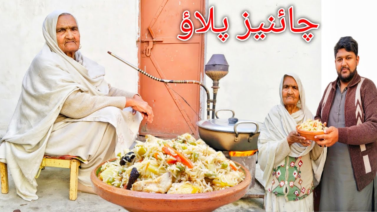 Chinese pulao by saad official vlog village life style desi food - YouTube