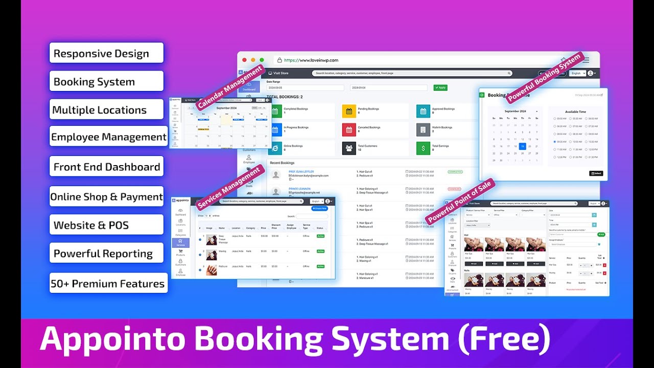 Complete Appointment Booking Management System PHP MySQL Source Code Free Download | Appointo ...