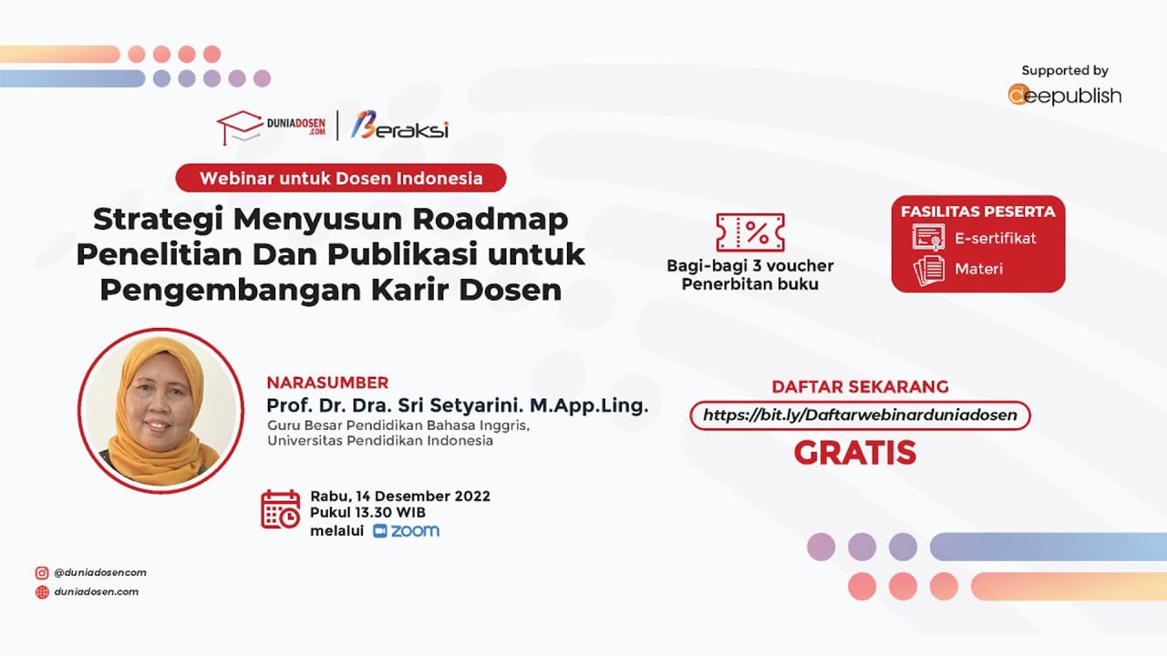 Strategi Menyusun Roadmap Penelitian dan Publikasi untuk Pengembangan ...