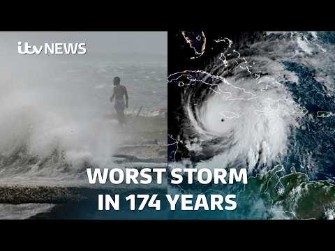 Hurricane Melissa causes flooding, landslides and power outages in Jamaica | ITV News