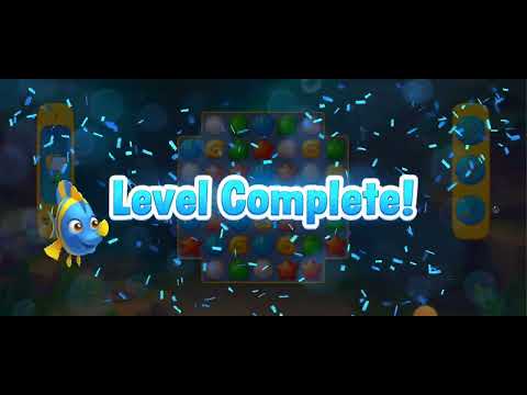 Fishdom - match fish aquarium game - Level 1 gameplay walkthrough - YouTube