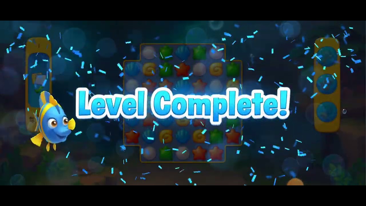 Fishdom - match fish aquarium game - Level 1 gameplay walkthrough - YouTube