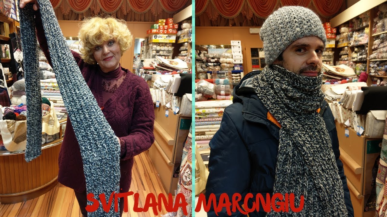 Tutorial Ferri: Sciarpa facile per tutta la famiglia ai ferri - YouTube