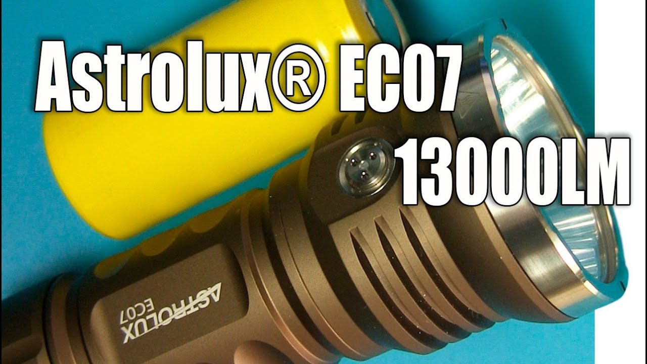 Мощный фонарь Astrolux® EC07 13000LM - YouTube