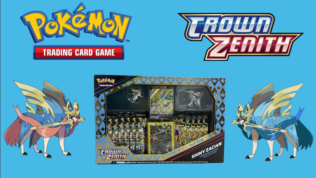 Apertura de una Shiny Zacian Premium Figure Collection de Pokémon TCG ...