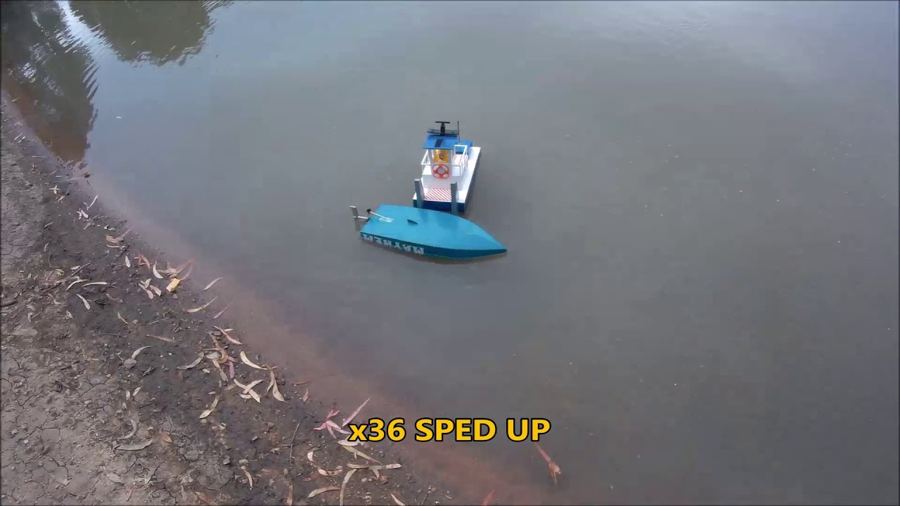 Cracker box RC Boat Scratch Built - YouTube