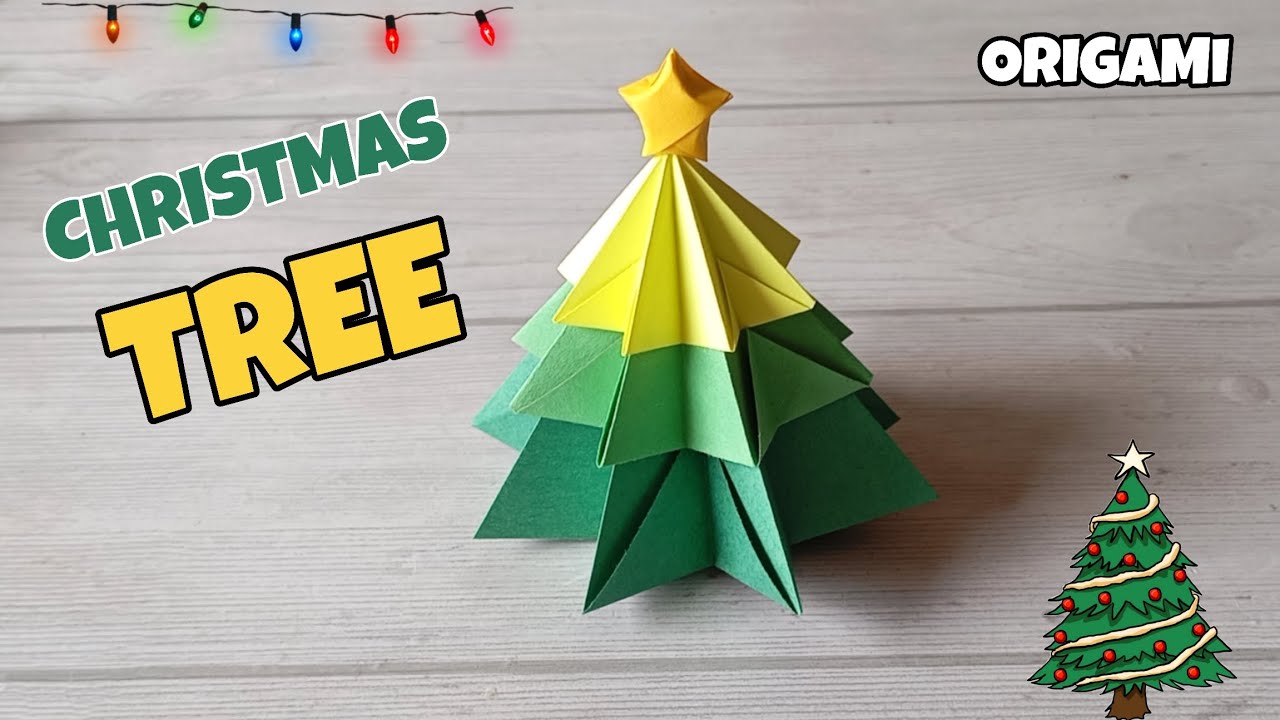 FANTASTIC CHRISTMAS ORIGAMI TREE TUTORIAL|HOW TO MAKE XMAS TREE|EASY ...