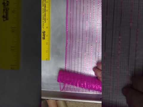 Deco mesh cutting (no fray method) - YouTube