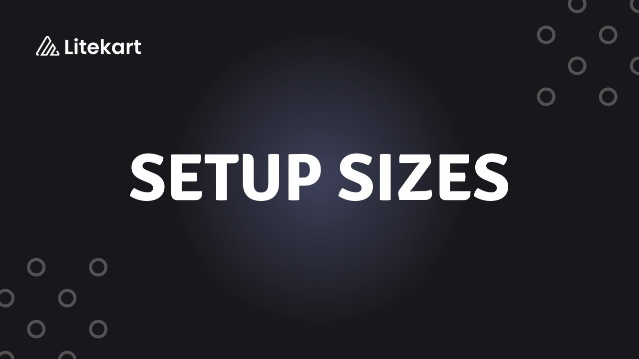 How to Setup Sizes in Litekart Ecommerce - YouTube