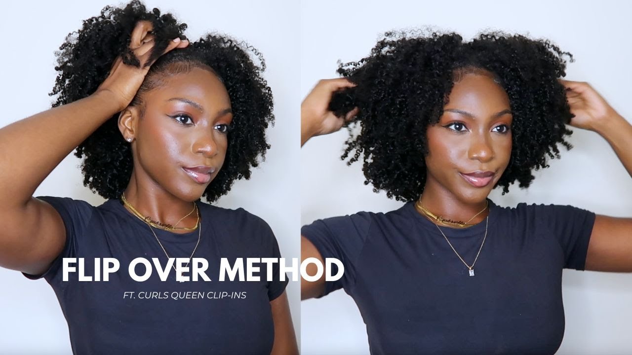 BEST Clip-Ins Install | Flip Over Method 4a-4b | Curls Queen x ...