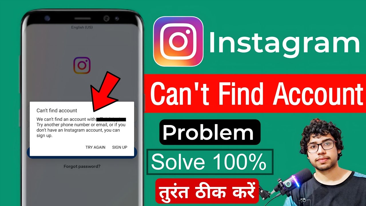 Instagram can't find account problem | 100% Solve, can't find account ...
