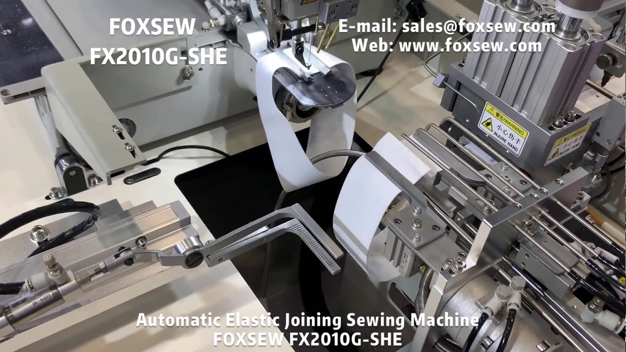 Automatic Elastic Joining Sewing Machine - YouTube