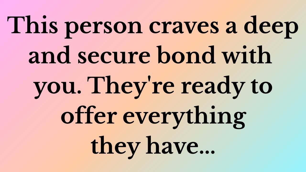 🔴 ️God Says | This person craves a deep and secure bond with... | God ...