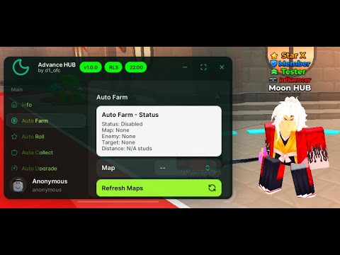 Script Anime Advance [THE BEST] | Moon Hub | Auto Farm, Trial, Raid ...