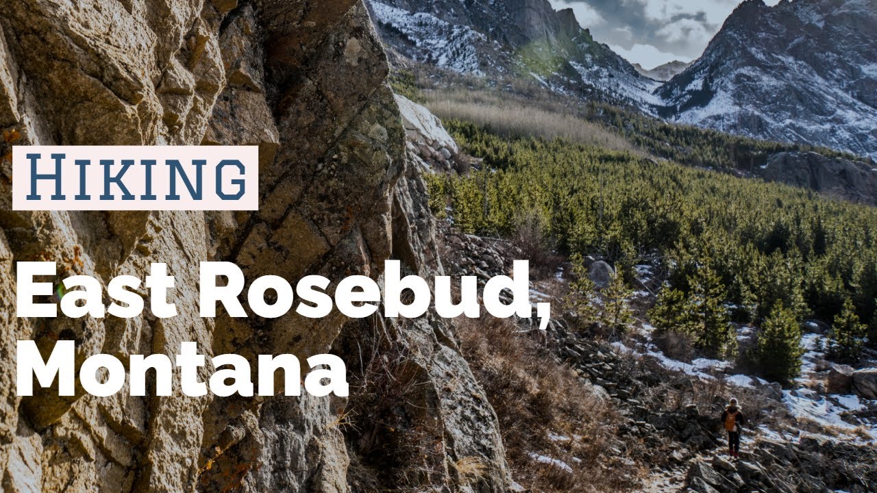 Montana winter hiking (4K video) - East Rosebud, Montana - YouTube