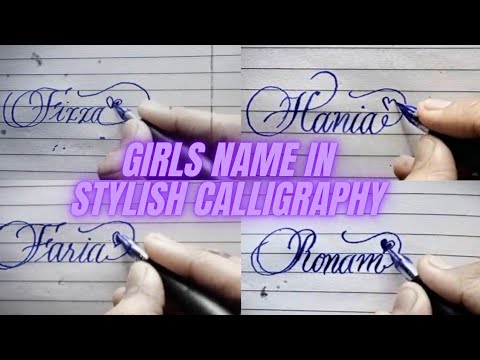 Beginners Handwriting practice | Learn Cursive Handwriting | Girls Name ...