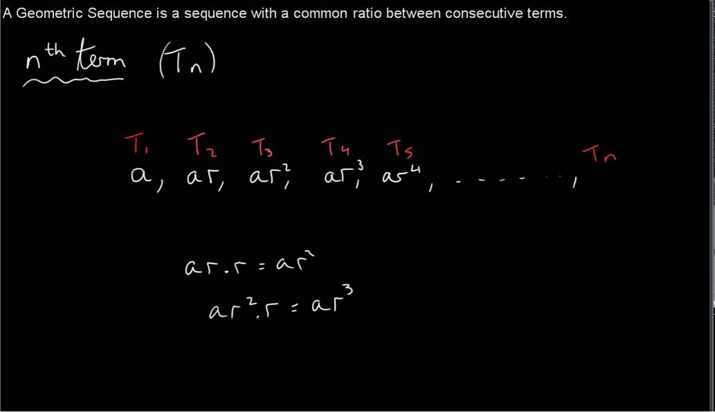 Geometric Sequences - nth term - YouTube