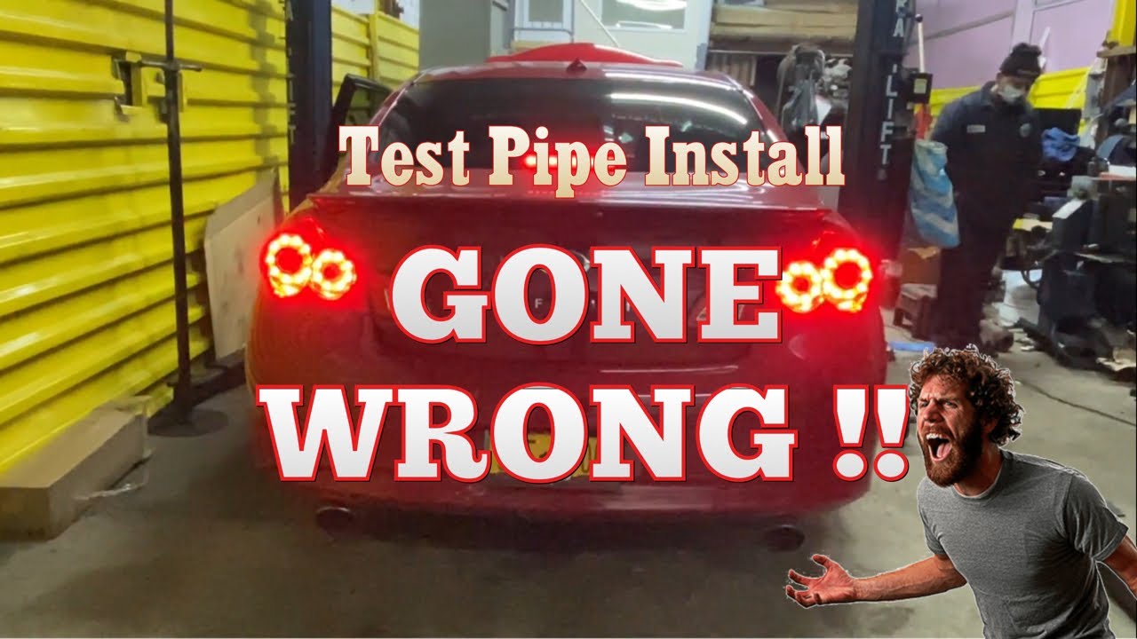 Test Pipe Install Gone Wrong - YouTube