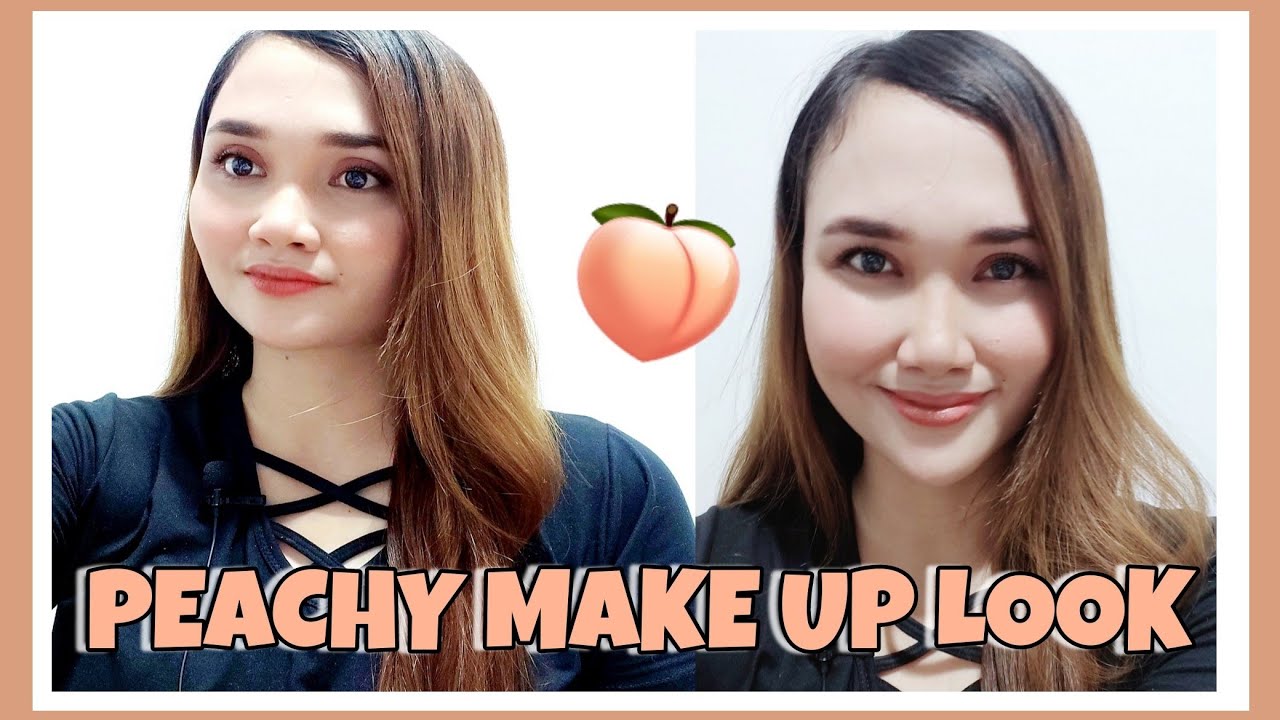 Simple Peachy Make Up Look 🍑🍑🍑 - YouTube