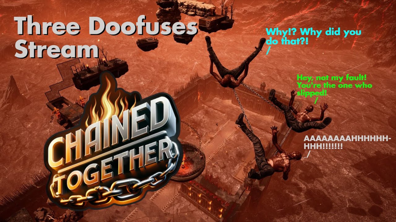 Three Chained Doofuses Struggle with the Climb(and Each Other) - YouTube