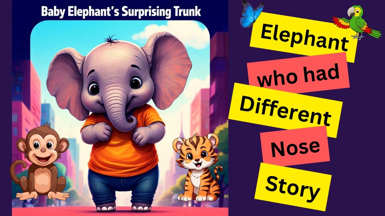 Baby Elephant helps friends | English Story for Kids | Friendship & accepting difference - YouTube