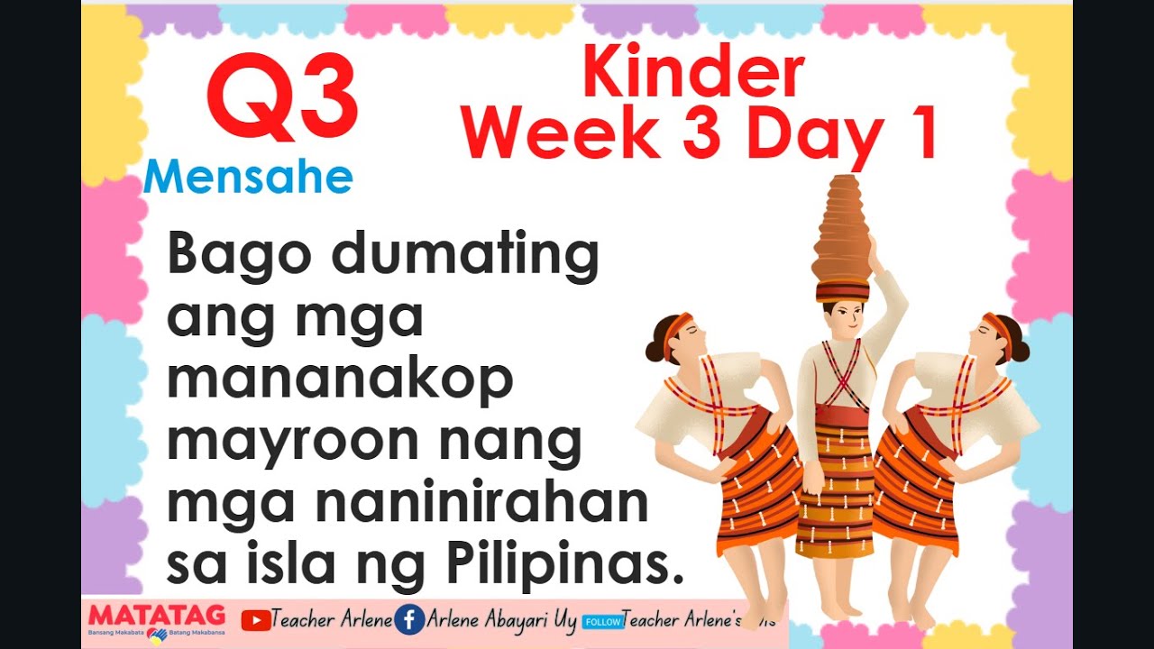Quarter 3 Kinder Week 3 Day 1 Matatag Was My Lolo a Caveman The Very ...