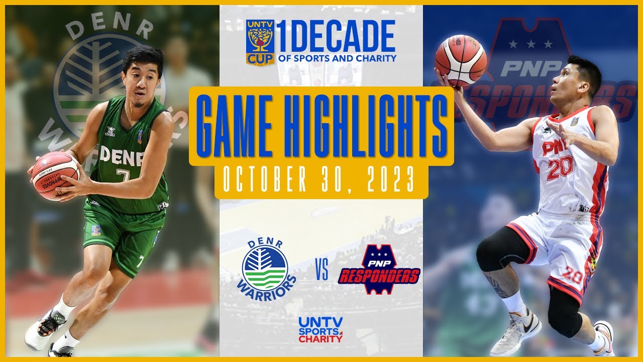 GAME HIGHLIGHTS: PNP Responders vs DENR Warriors | UNTV Cup ...