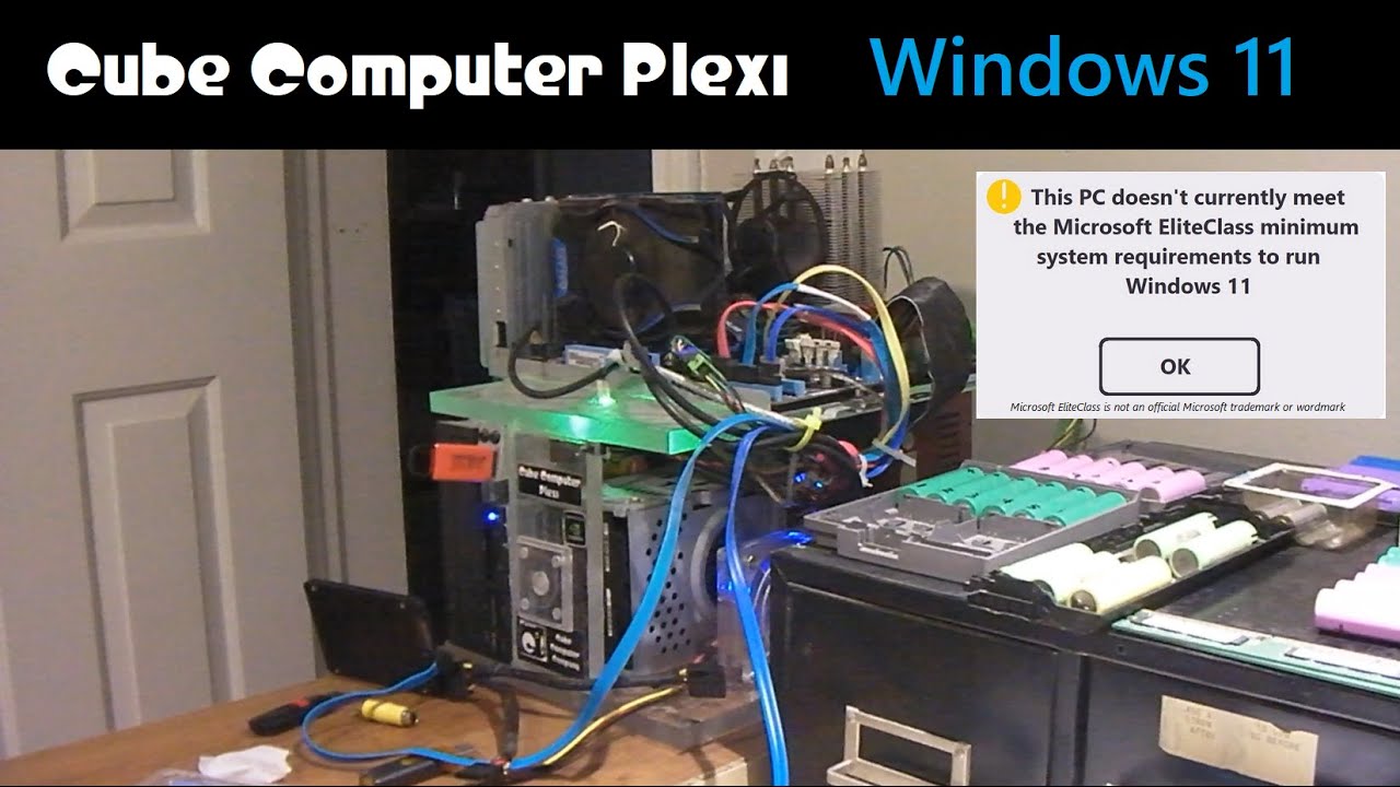 The Cube Computer Plexi finally gets Windows 11 - YouTube