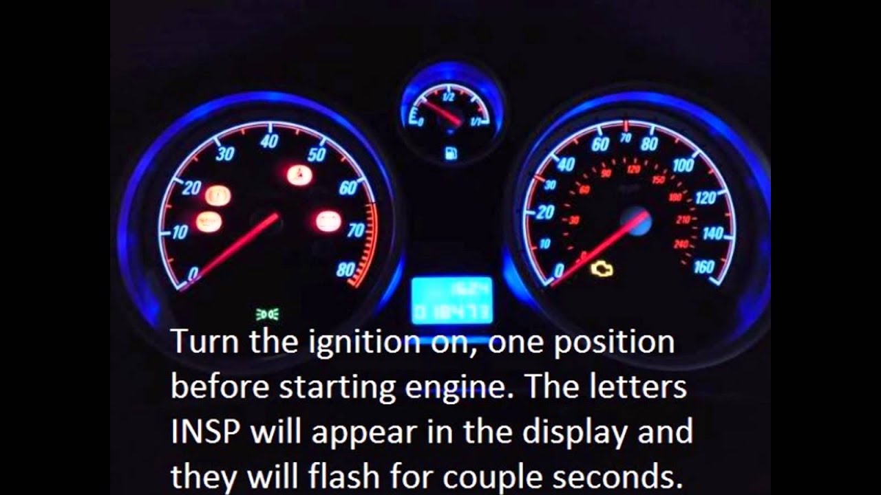 How to reset service light indicator Opel Corsa D 2006 - 2012 Second ...