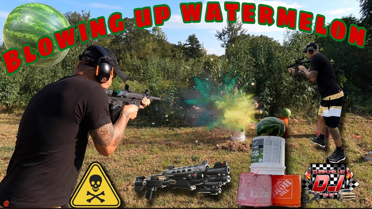 Blowing up Watermelon with my new Shotgun "SUNDAY FUNDAY" - YouTube