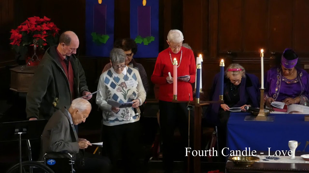 Lighting the fourth Advent Candle - Love (Dec 22 2019) - YouTube