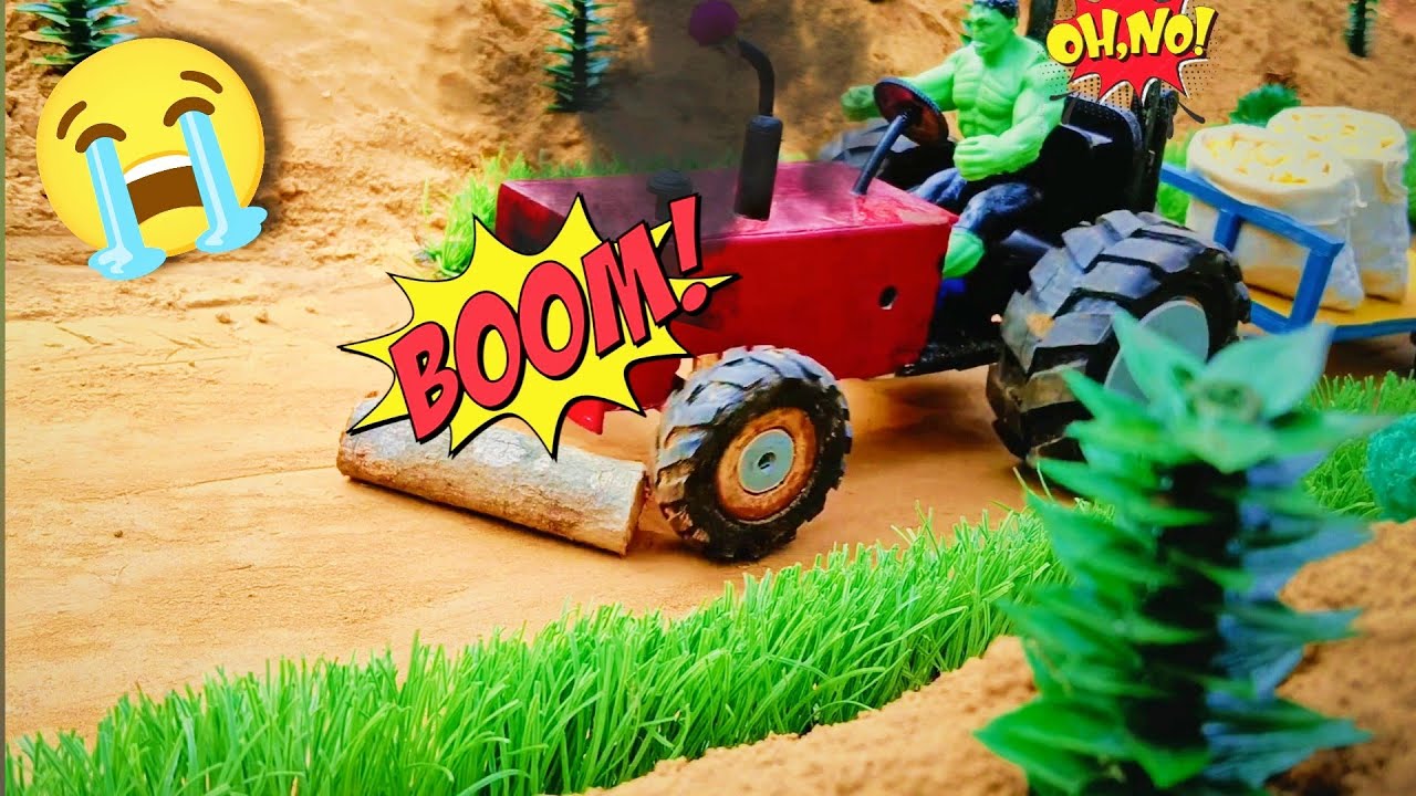 Hulk tractor ACCIDENT💥 || Feeding HUNGRY Animals || Mill DIY project ...