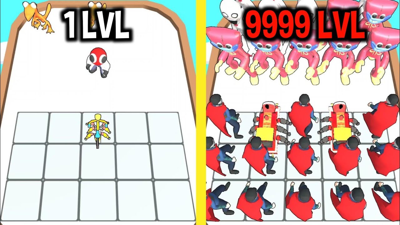 MAX LEVEL in Spider Train Merge Game - YouTube