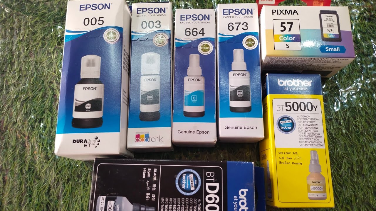 Epson printer ink , printer ink 005 ,003 ,664,673, all type brother ink ...