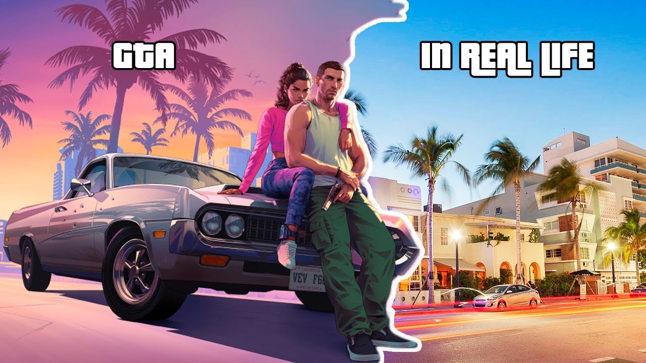 GTA VI Trailer / Real life / GTA: Vice City - YouTube