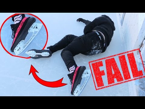 YEEZY V2 ICE SKATE PERFORMANCE!!.. FAIL - YouTube