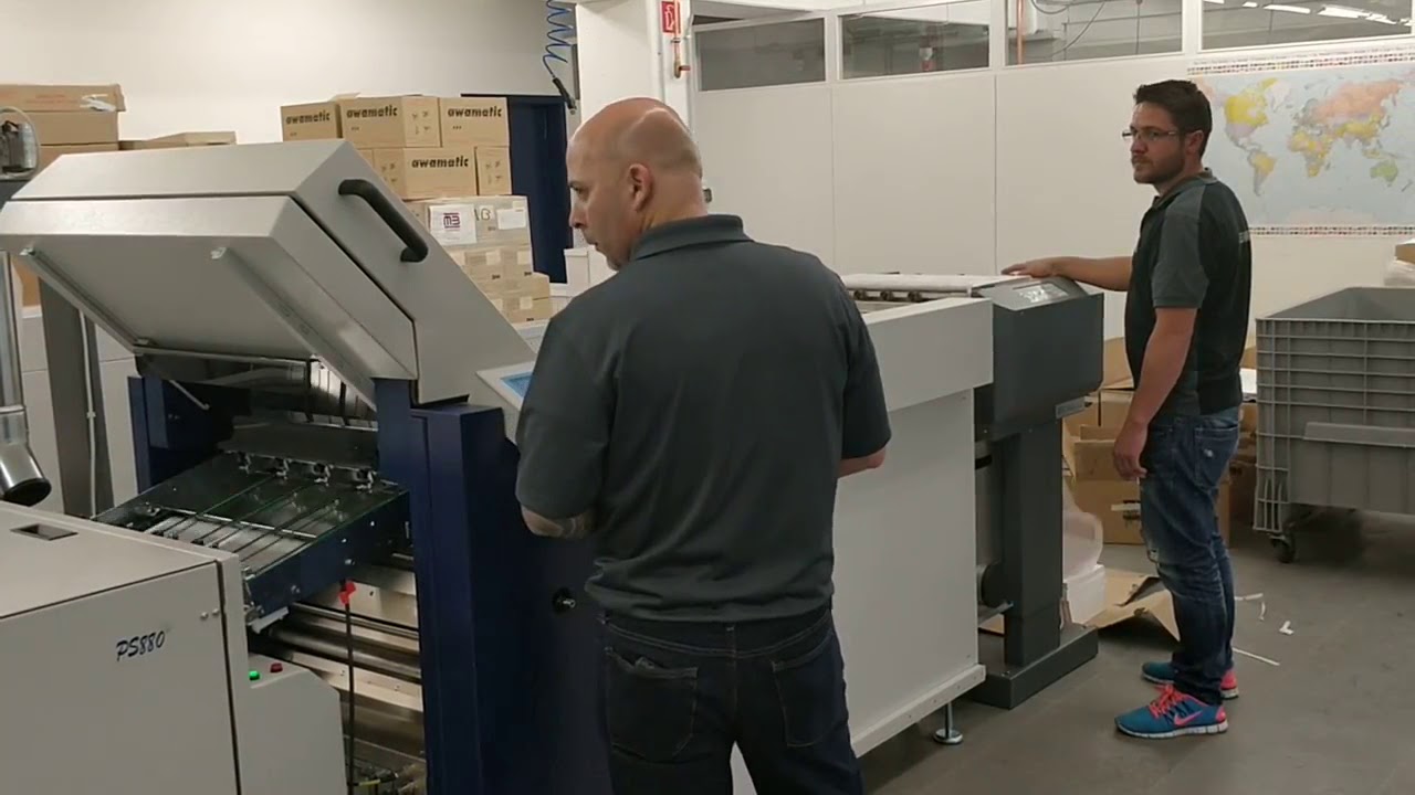 PS880 with Prestige Fold and Technau Cutter - YouTube