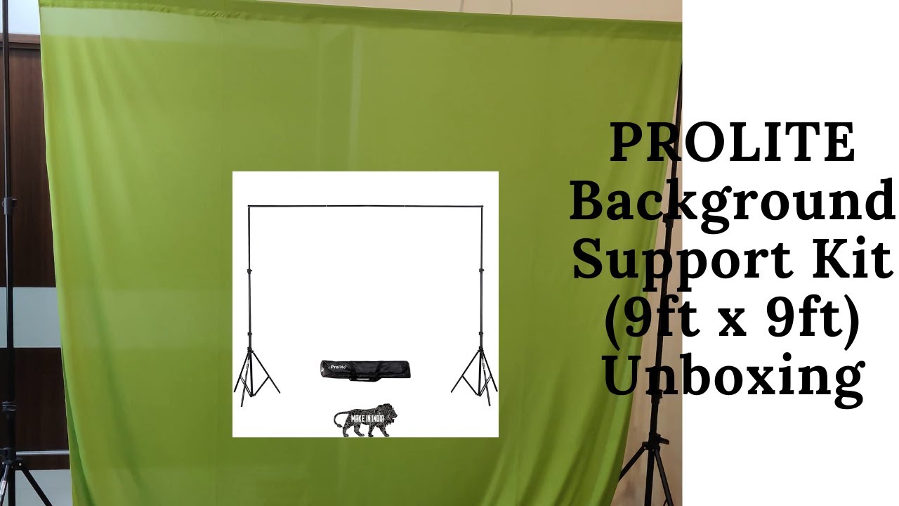 PROLITE Background Support Kit (9ft x 9ft) for Backdrop Photography ...