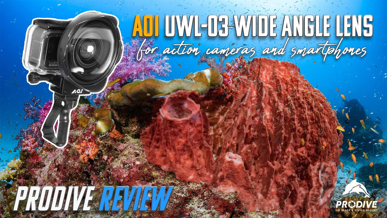 PRODIVE REVIEW : เลนส์มุมกว้างใต้น้ำ AOI UWL-03 Wide Angle Lens for Action Cameras and ...